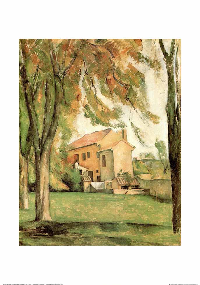 Chestnut Trees and Farm in Jas de Bouffan, 1894 by Paul Cezanne - 20 X ...
