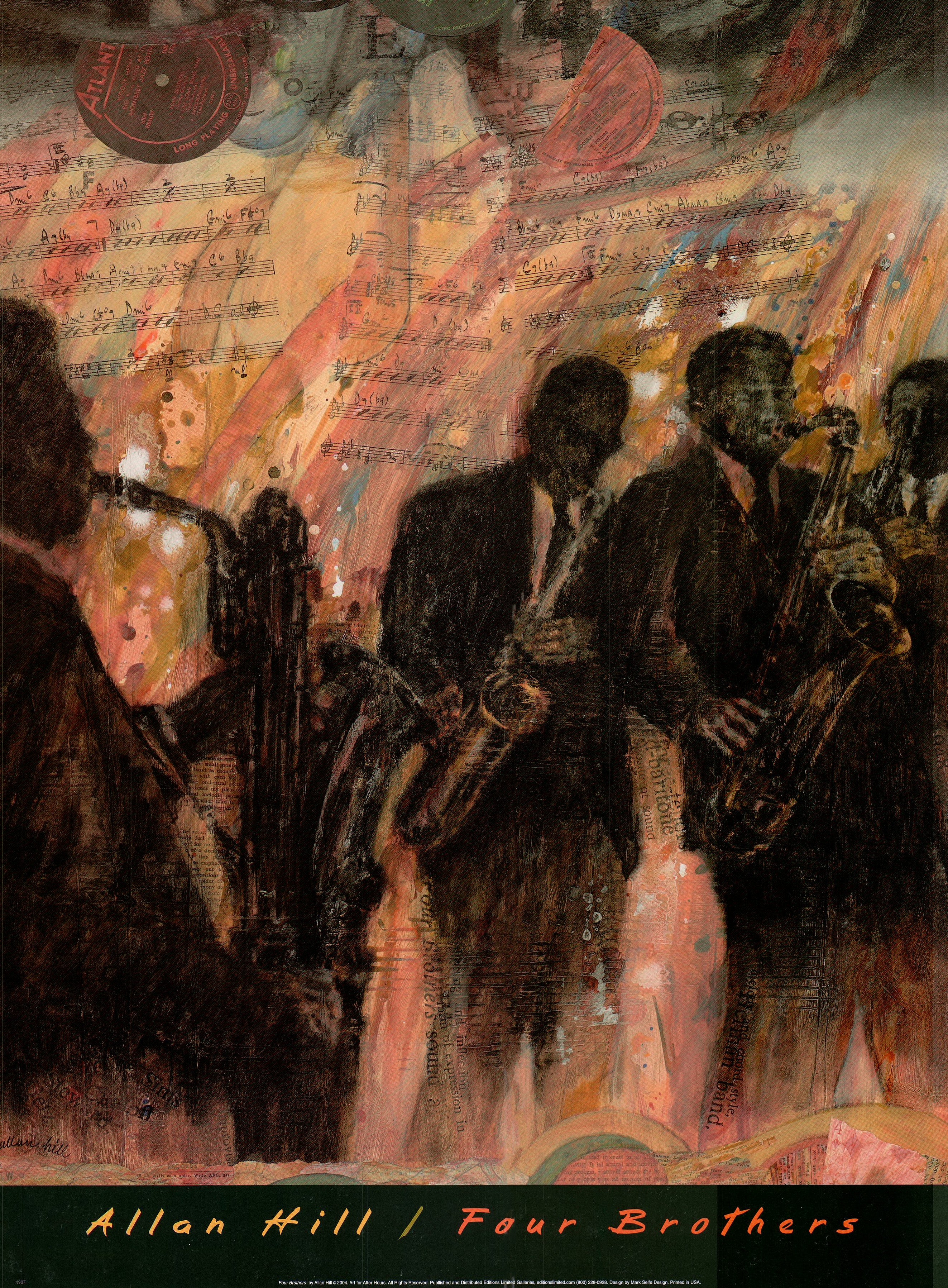 Four Brothers by Allan Hill - 18 X 24 Inches (Offset Lithograph ...