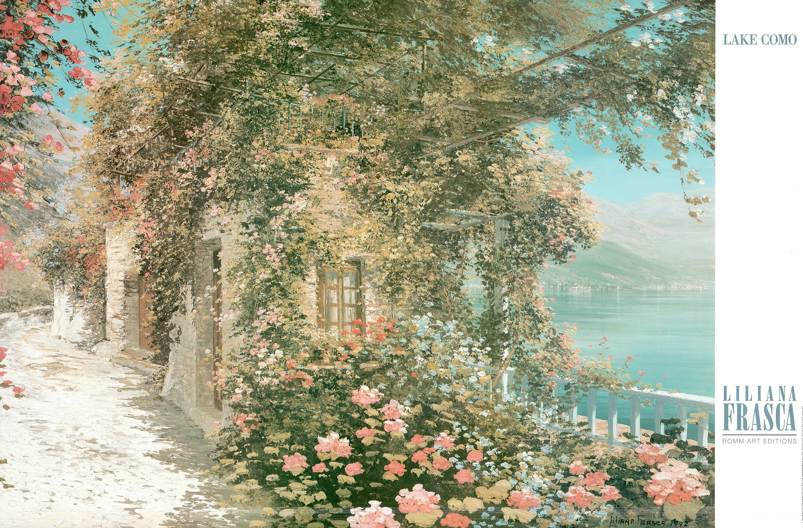 Lake Como, 1992 by Liliana Frasca - 24 X 36 Inches (Offset Lithograph ...