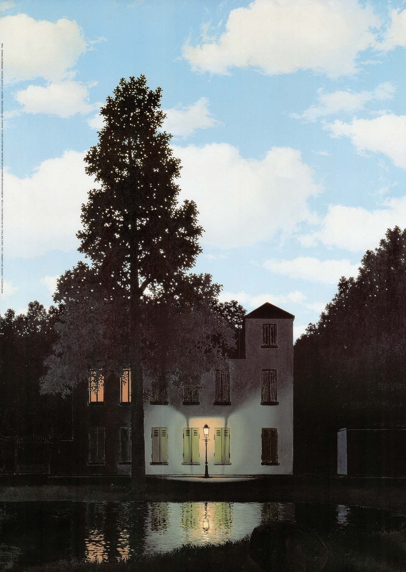 Empire de lumière, 1954 par René Magritte - 20 X 28 pouces (impression ...