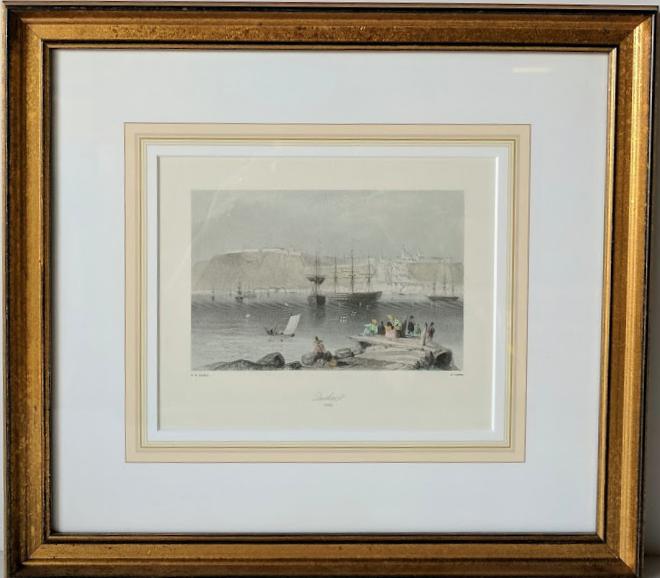 Quebec, 1840 by William Henry Bartlett - 15 X 16 Inches (Framed Art Pr ...