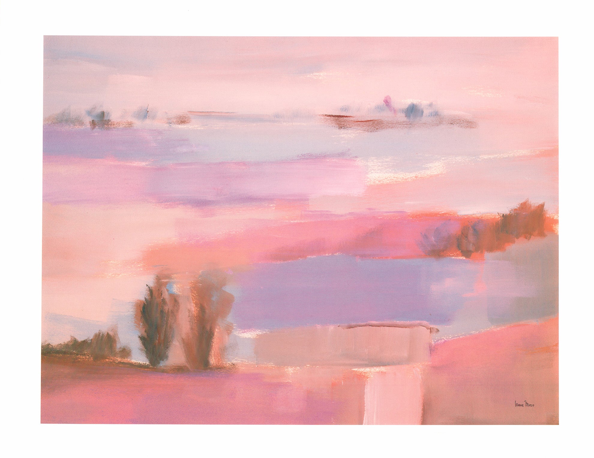 Abstract Landscape by Irene Moss - 22 X 28 Inches (Art Print ...