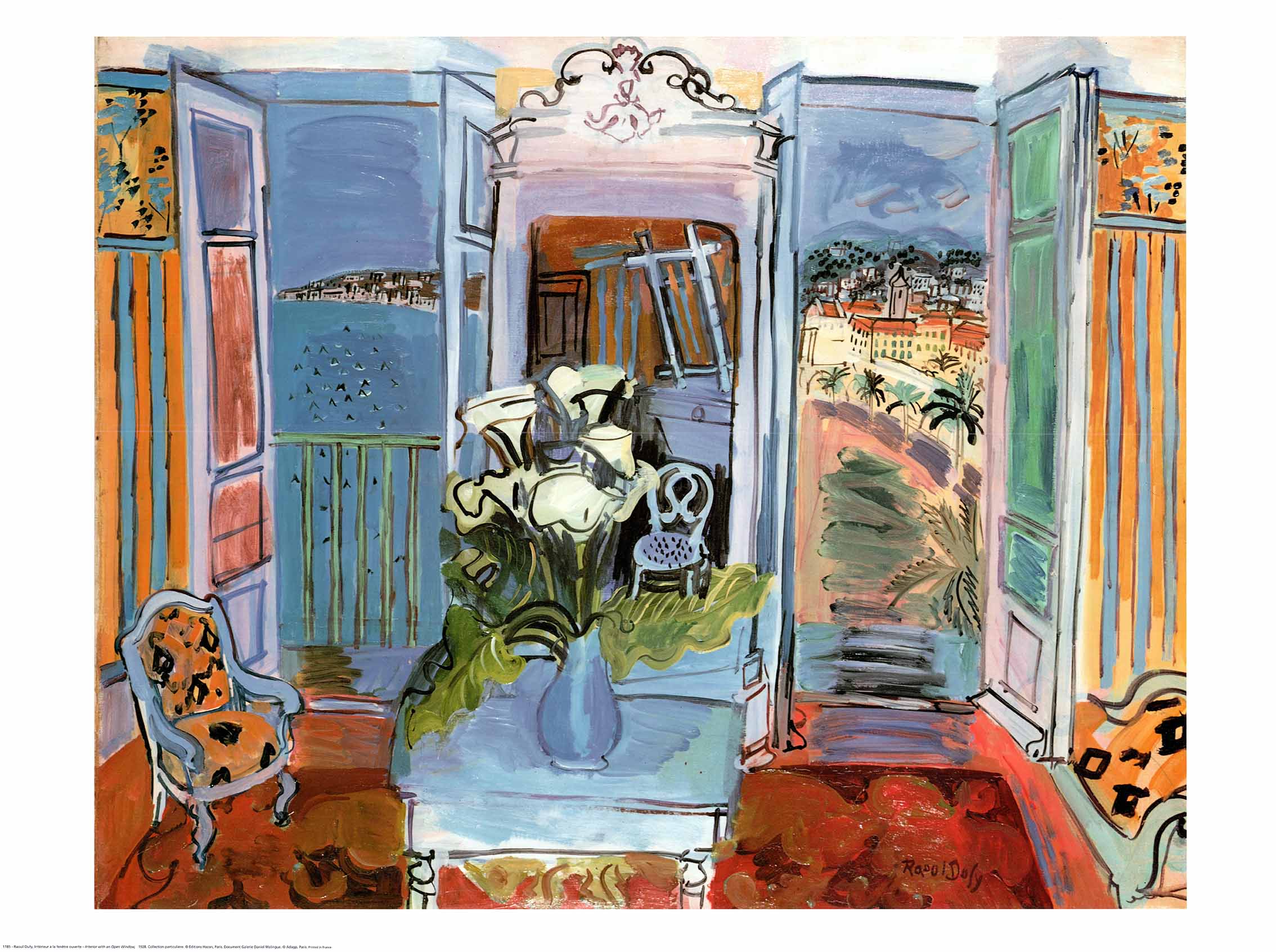 Interior with Open Window, 1928 by Raoul Dufy - 24 X 32" (Art Print ...