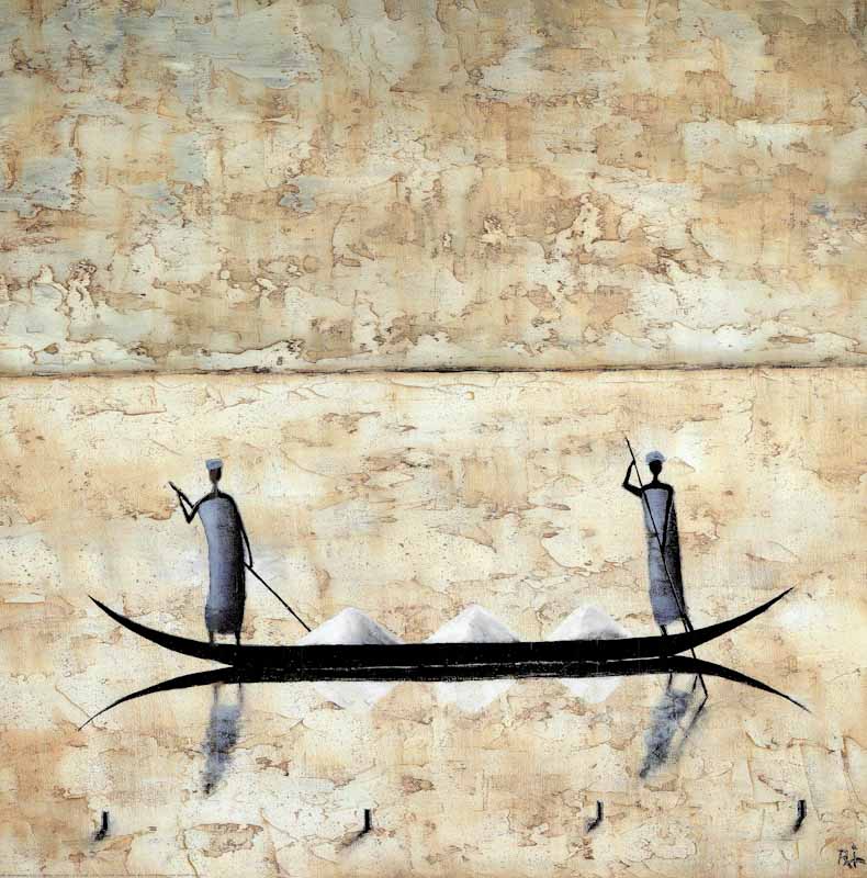 Africans Salt Carriers by Michel Rauscher - 28 X 28 Inches (Art Print ...