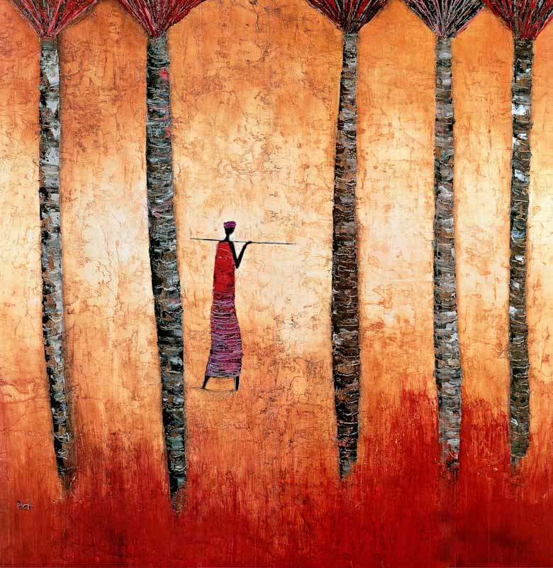 One African Women by Michel Rauscher - 28 X 28 Inches (Art Print ...