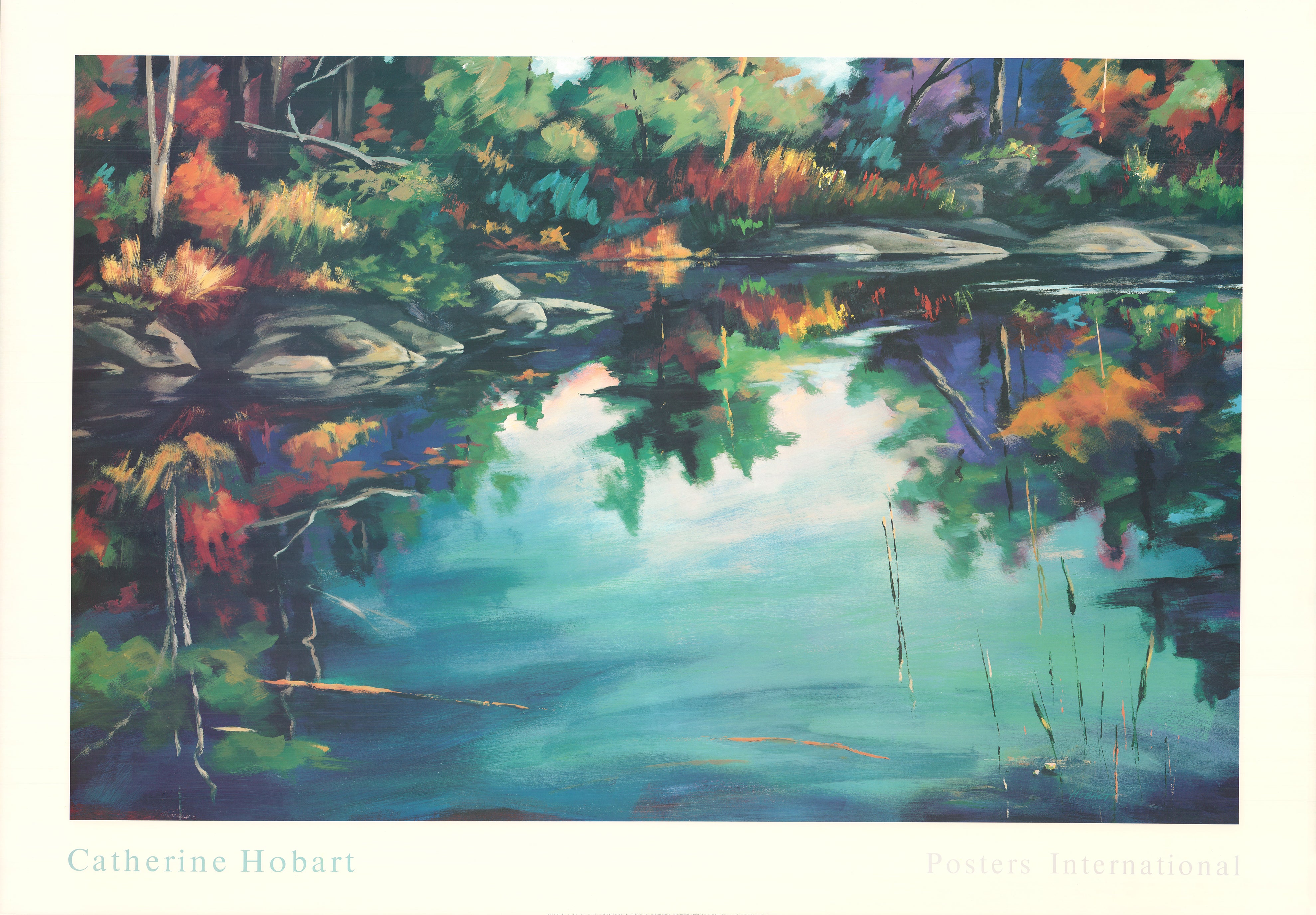Shimmering Lake, 1993 by Catherine Hobart - 39 X 54 Inches (Art Print ...