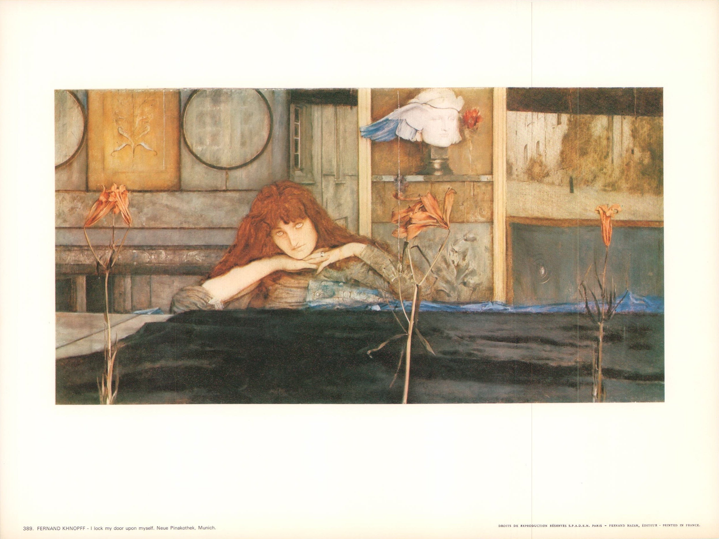 I Lock my Door Upon Myself by Fernand Khnopff - 10 X 13 Inches (Art Pr ...