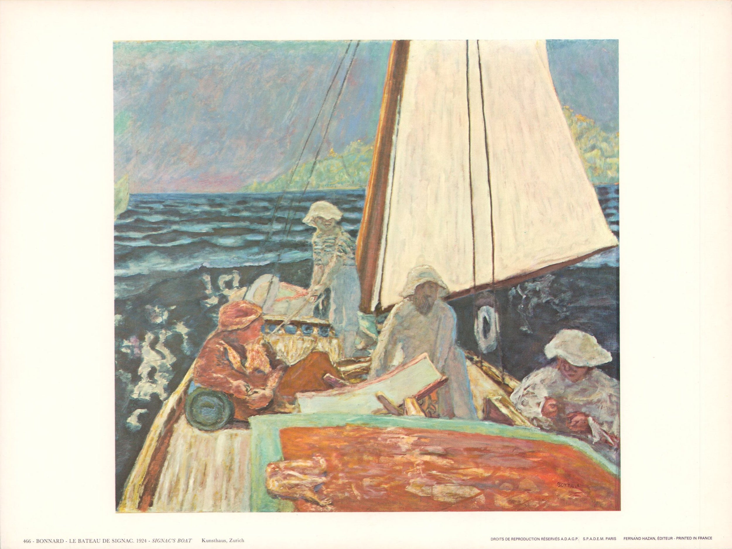 Signac's Boat, 1924 by Pierre Bonnard - 10 X 13 Inches (Art Print ...