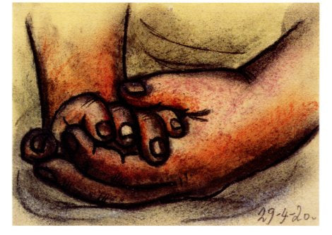 Study of Hands, 1920 by Pablo Picasso - 5 X 7 Inches (Note Card ...