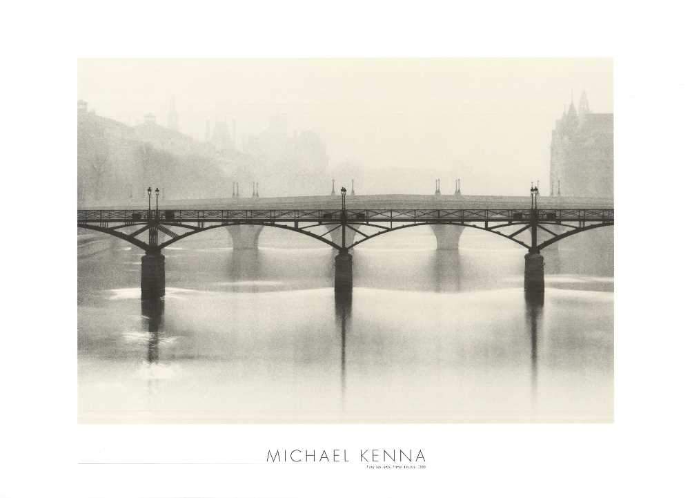 Pont des Arts, Paris, France, 1988 by Michael Kenna-19X26" (Art Print ...