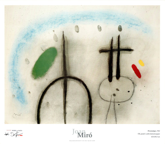 Characters, 1962 by Joan Miro - 28 X 32 Inches (Art Print) – Artistica ...