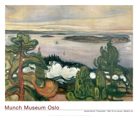Trainsmoke, 1900 by Edvard Munch - 24 X 28 Inches (Offset Lithograph ...