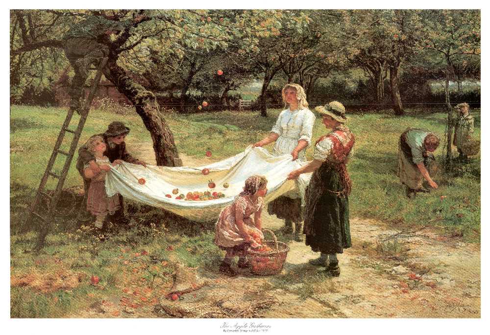 The Apple Gatherer's by Frederick Morgan - 27 X 38 Inches (Art Print ...