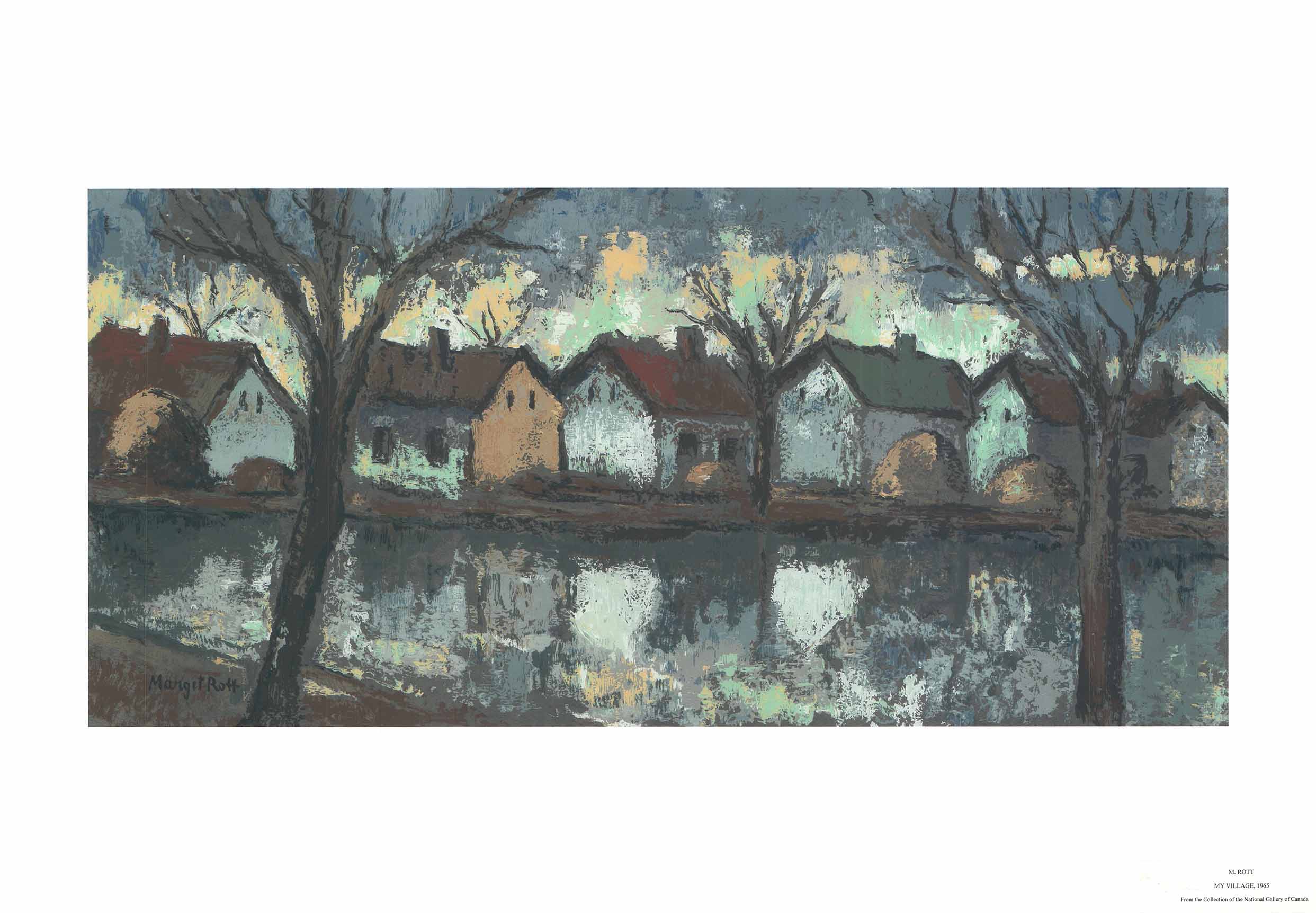 My Village, 1965 by Margit Rott - 24 X 35 Inches (Silkscreen ...