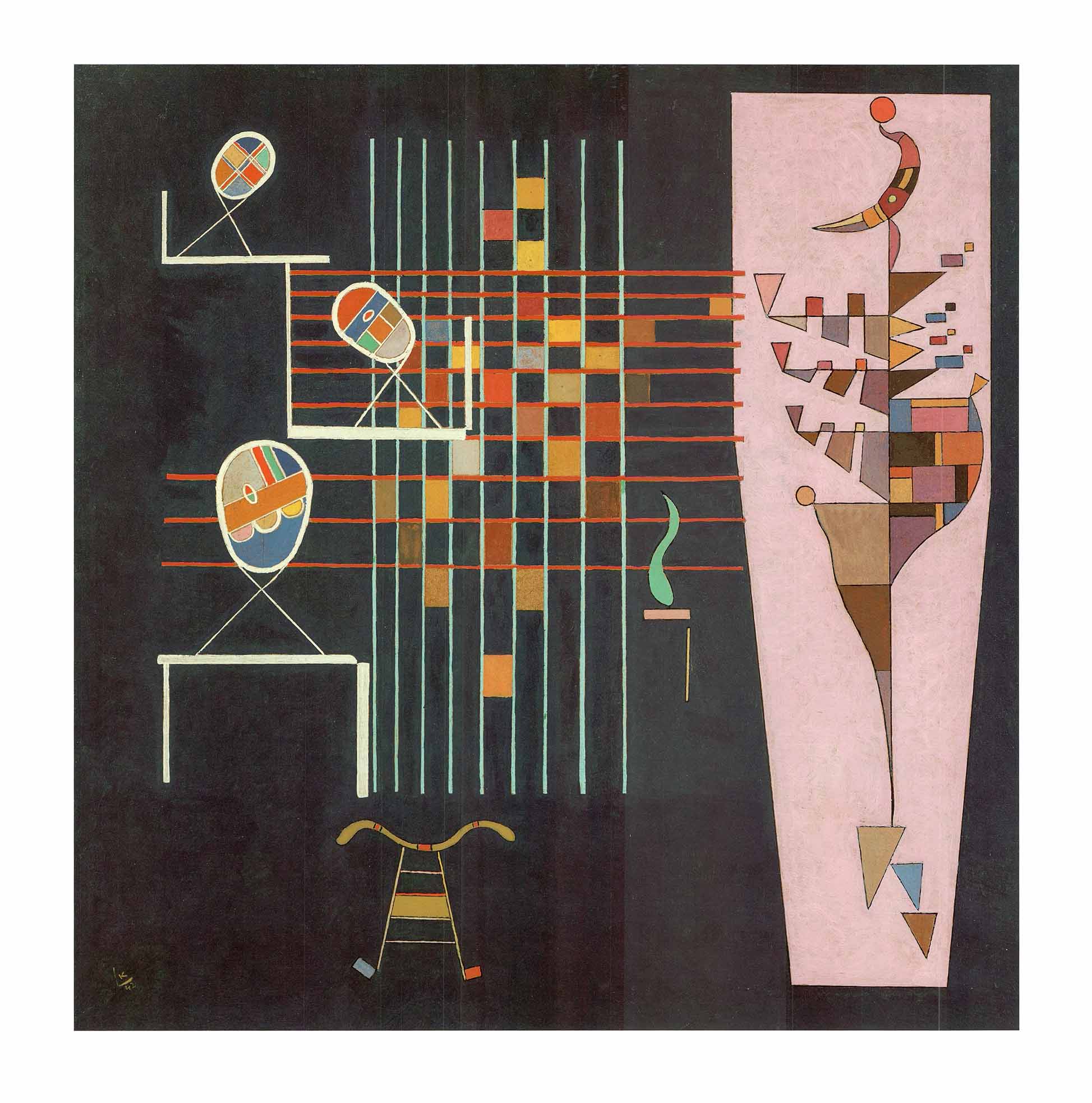 The Three Ovals by Vassily Kandinsky - 28 X 28 Inches (Art Print ...