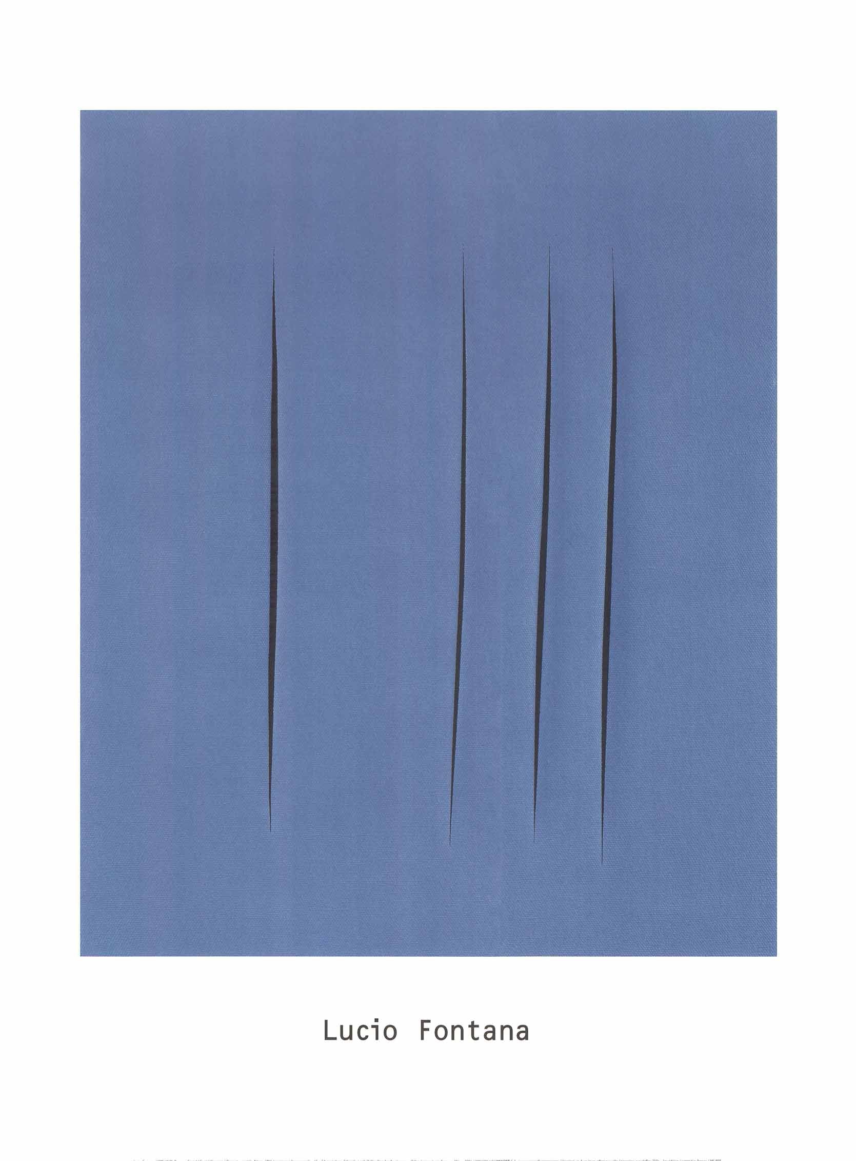 Spatial Concept, 1966 by Lucio Fontana - 24 X 32 Inches (Silkscreen ...