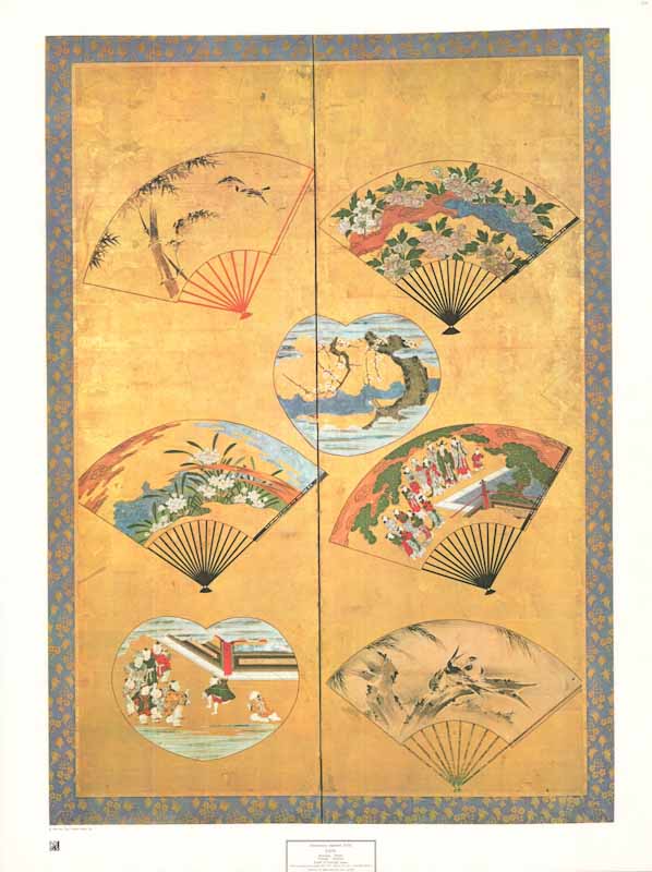 Fans by Anonymous Japanese School - 26 X 35 Inches (Art Print ...