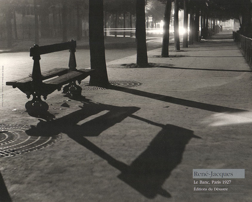 Le Banc , Paris 1927 by René-Jacques - 10 X 12 Inches (Art Print ...
