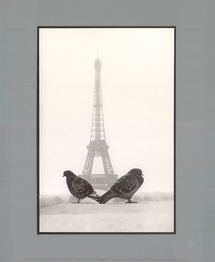 Eiffel Tower 1995 by Pierre Michaud - 10 X 12 Inches (Art Print ...