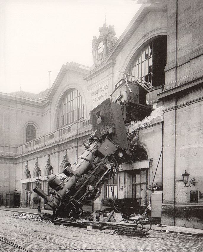 L'accident de la Gare Montparnasse, Paris, 1895 by Léopold Louis Merci ...
