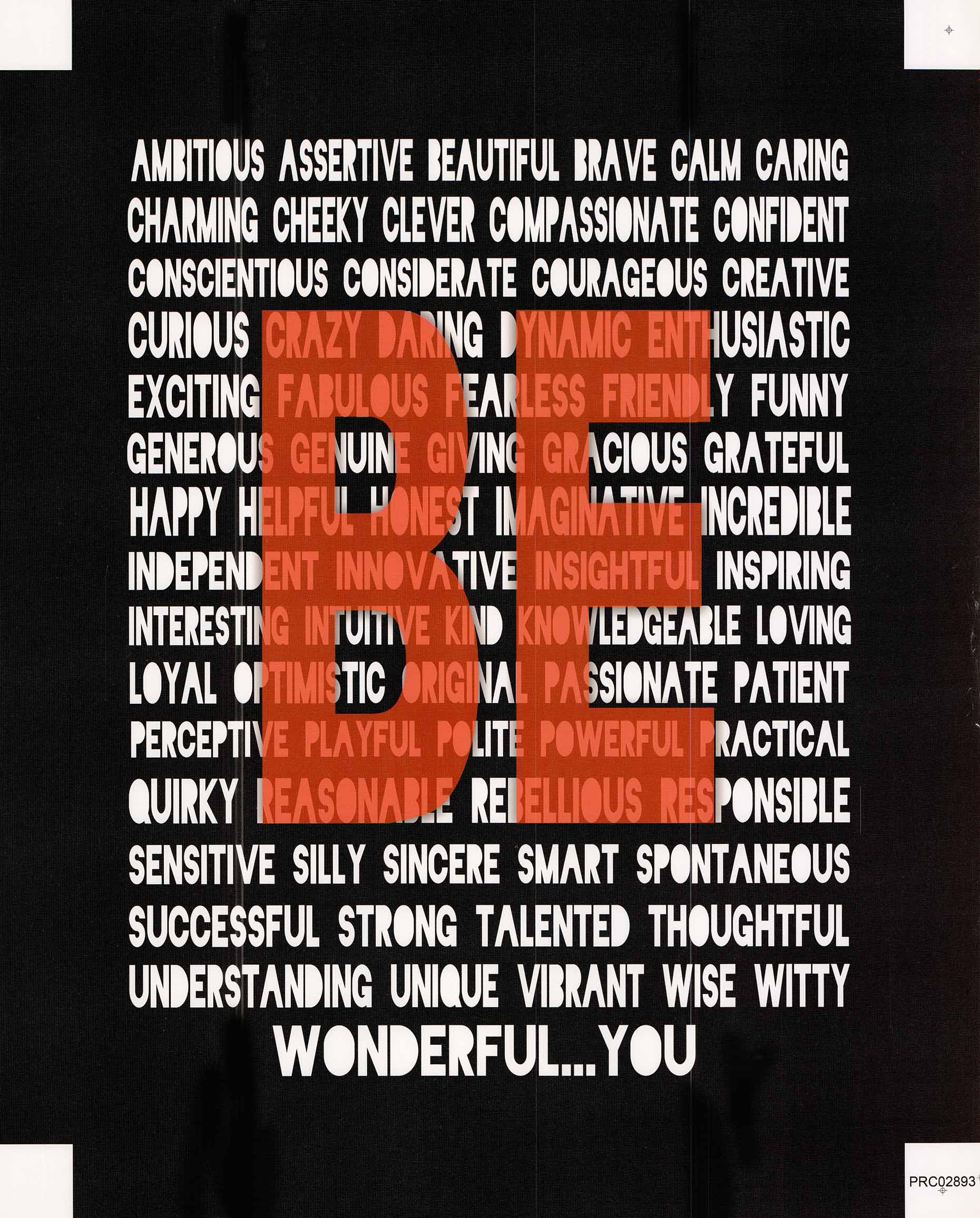 Be You - 22 X 28 Inches (Canvas Roll or Stretched ready to hang ...