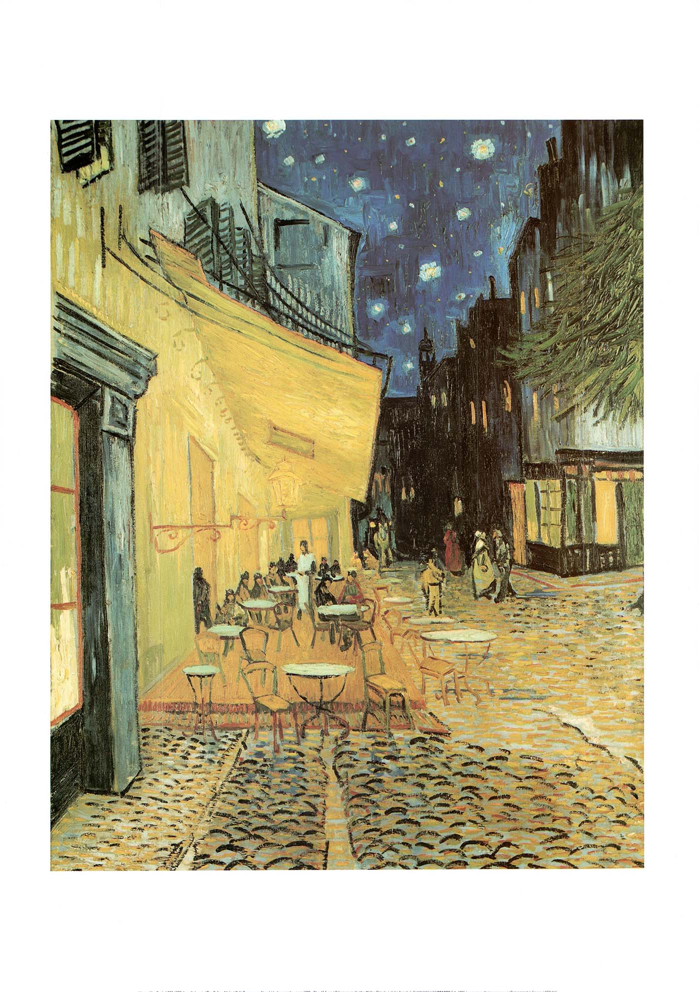 Café Terrace at Night, 1888 by Vincent Van Gogh - 20 X 28" (Art Print) – Artistica Fine Art