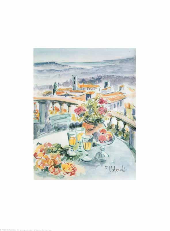 L ete a Grasse, 1990 by Francoise Valenti -12 X 16 Inches (Art Print ...
