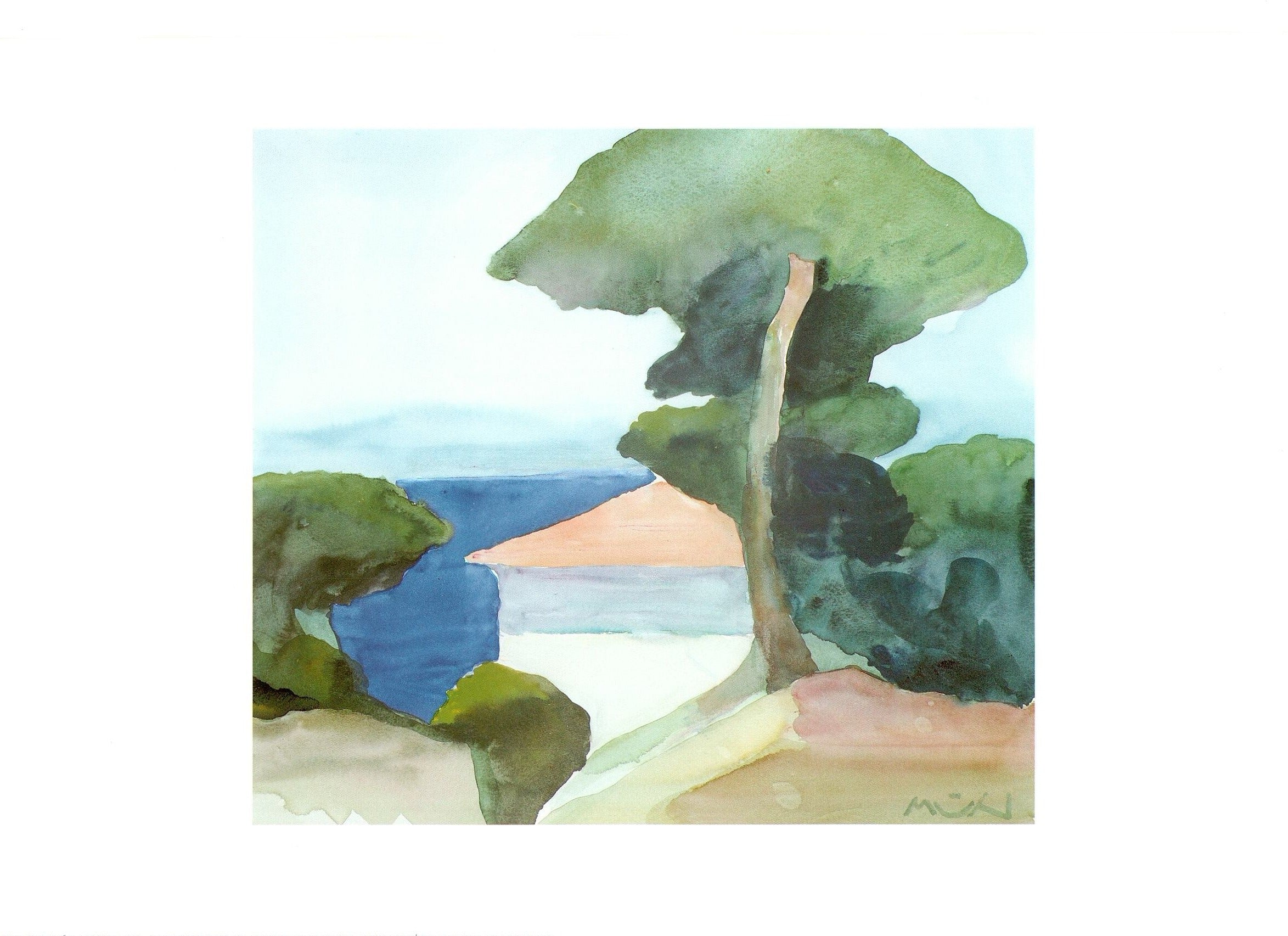 Bord de Mer, 1998 by Roger Muhl - 12 X 16 Inches (Art Print ...