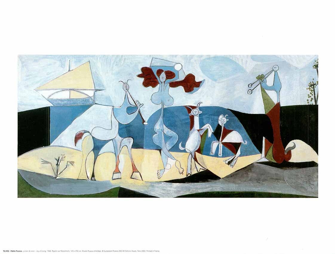 Joy of Living, 1946 by Pablo Picasso - 12 X 16 Inches (Art Print ...