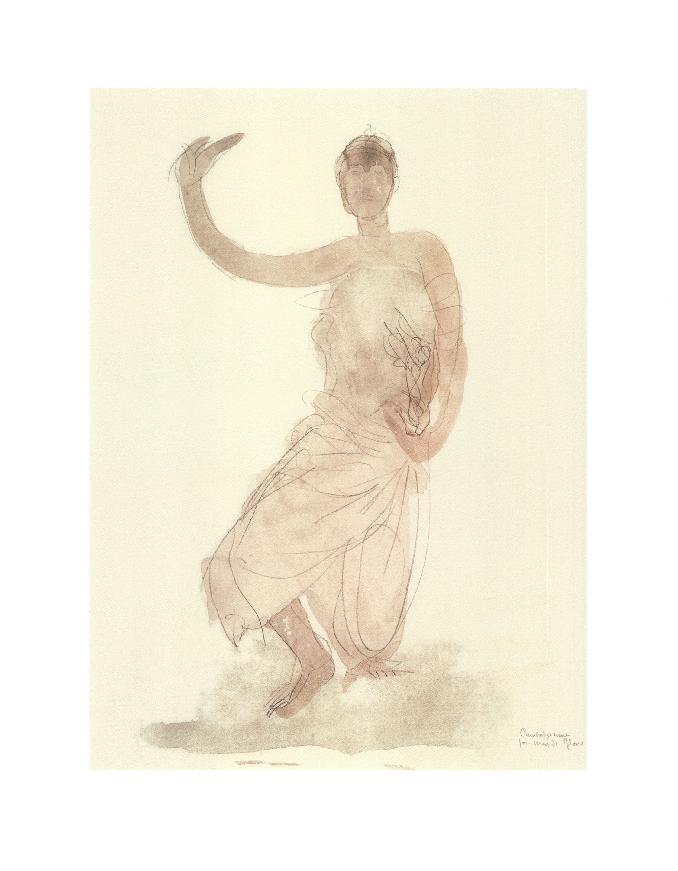 Danseuse Cambodgienne, 1906 by Auguste Rodin - 16 X 20'' (Art Print ...