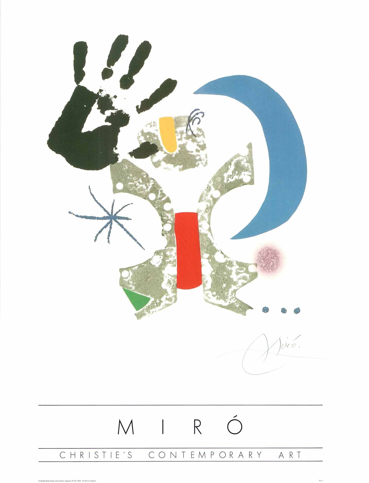 Bonjour Max Ernst by Joan Miro - 22 X 28 Inches (Lithograph / Print ...