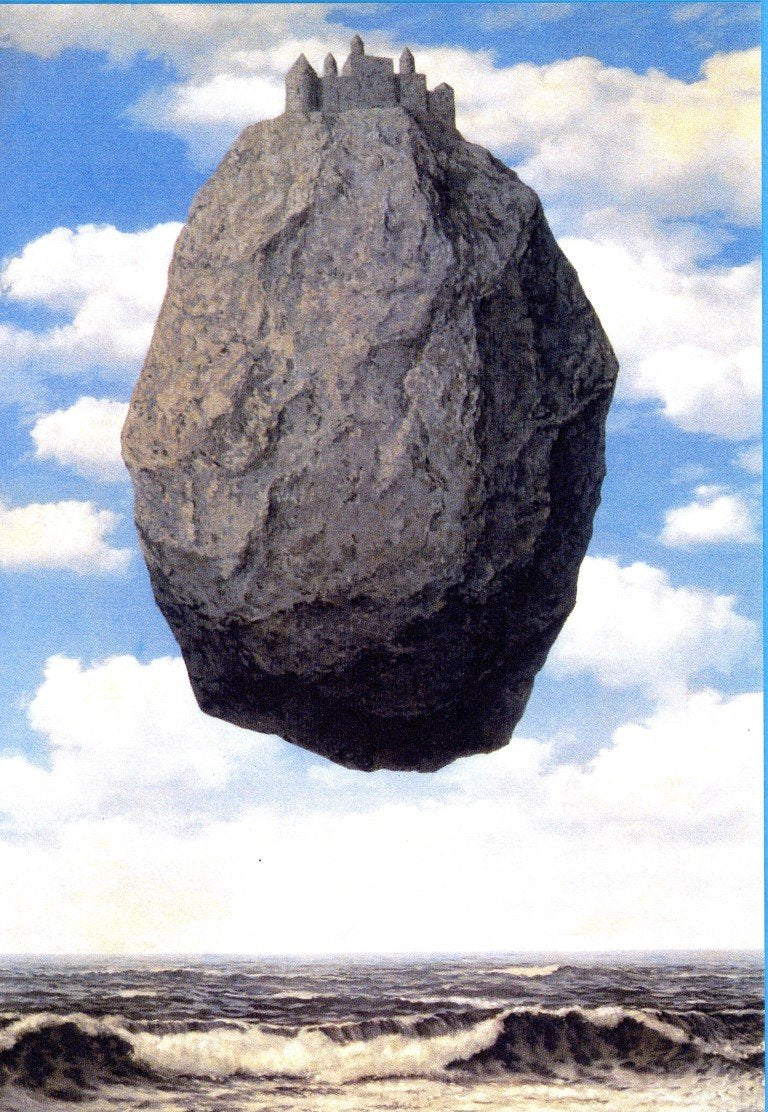 Le Château des Pyrénées, 1959 by René Magritte - 5X7" (Greeting Card ...