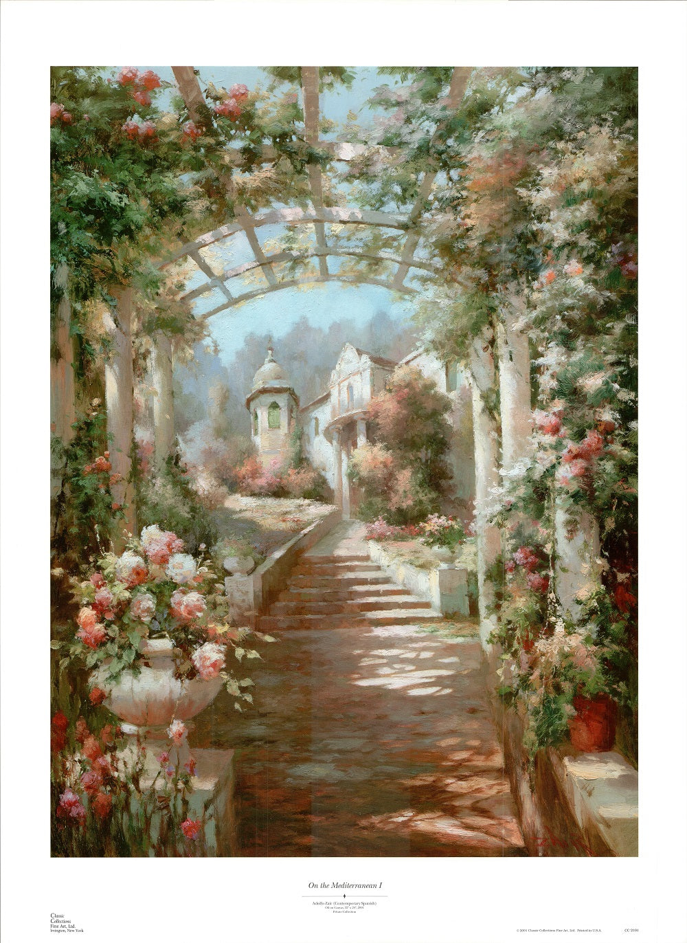 On the Mediterranean I by Adolfo Zair - 28 X 38 Inches (Art Print ...