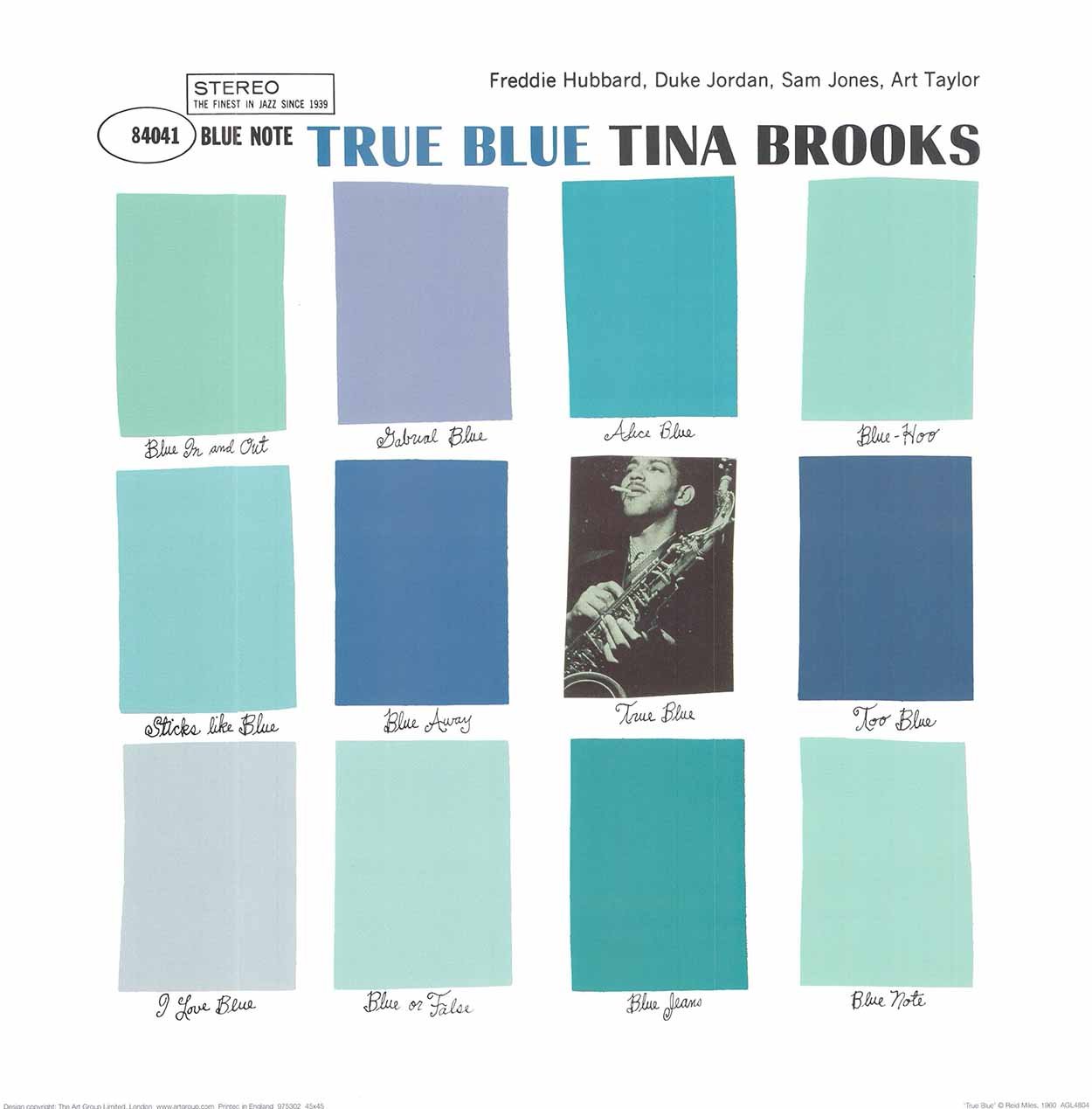 True Blue, 1960 by Reid Miles - 18 X 18 Inches (Art Print) – Artistica ...