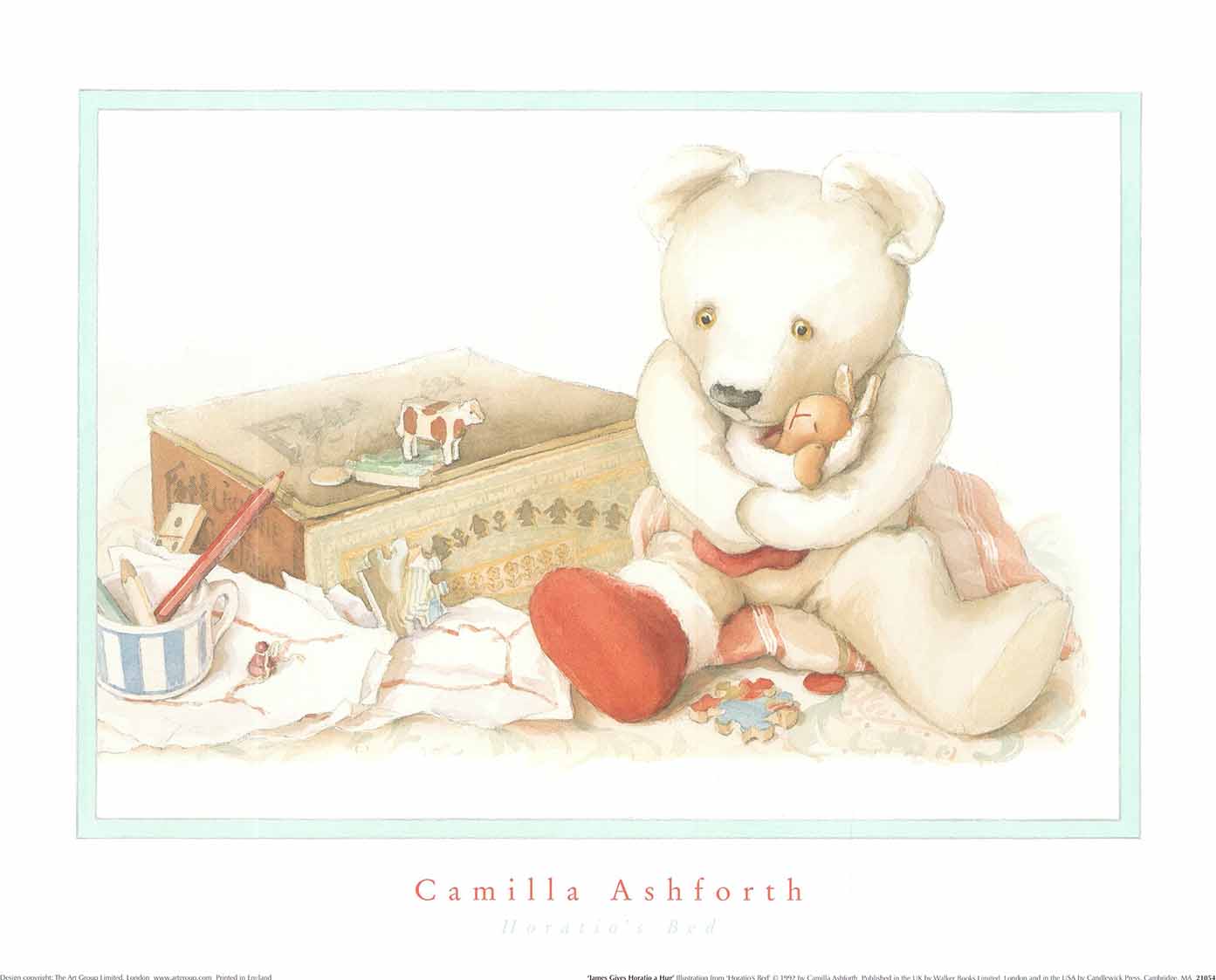 James Gives Horatio a Hug by Camilla Ashforth - 16 X 20 Inches (Art Pr ...