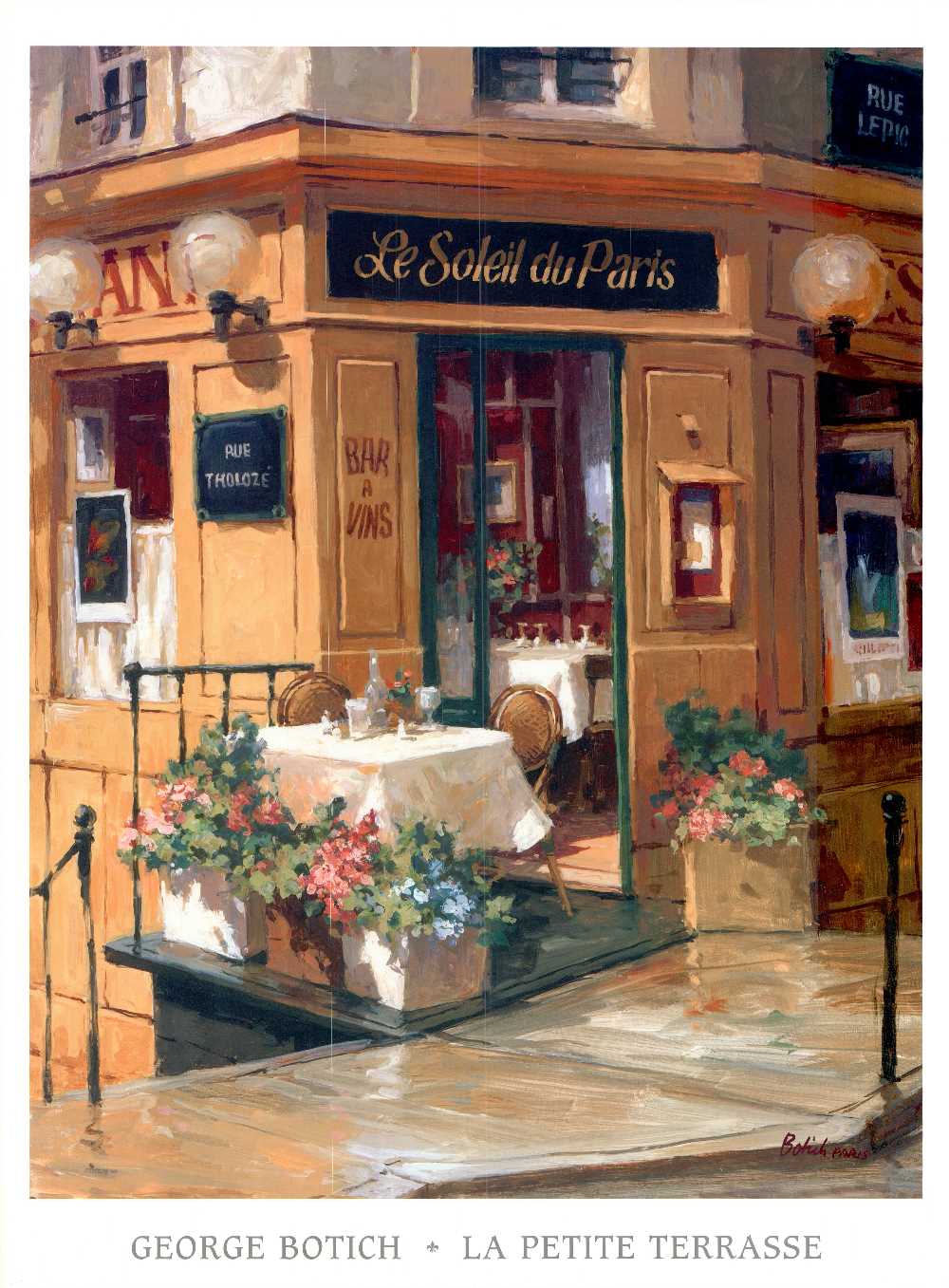 La Petite Terrasse by George Botich - 24 X 32 Inches (Art Print ...