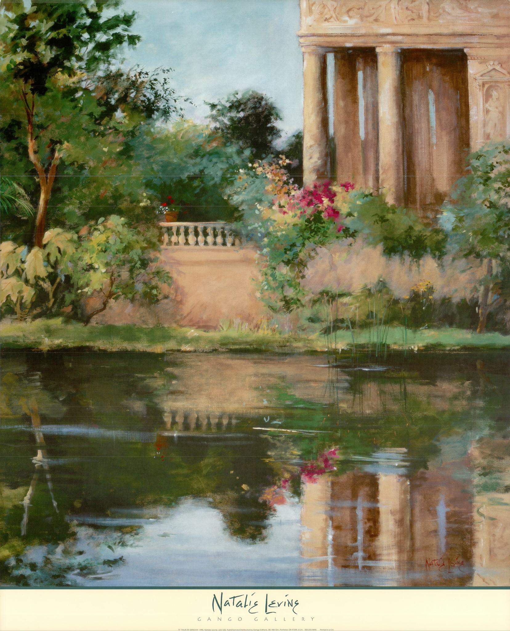 Villa de Genova, 1996 by Natalie Levine - 24 X 30 Inches (Art Print ...