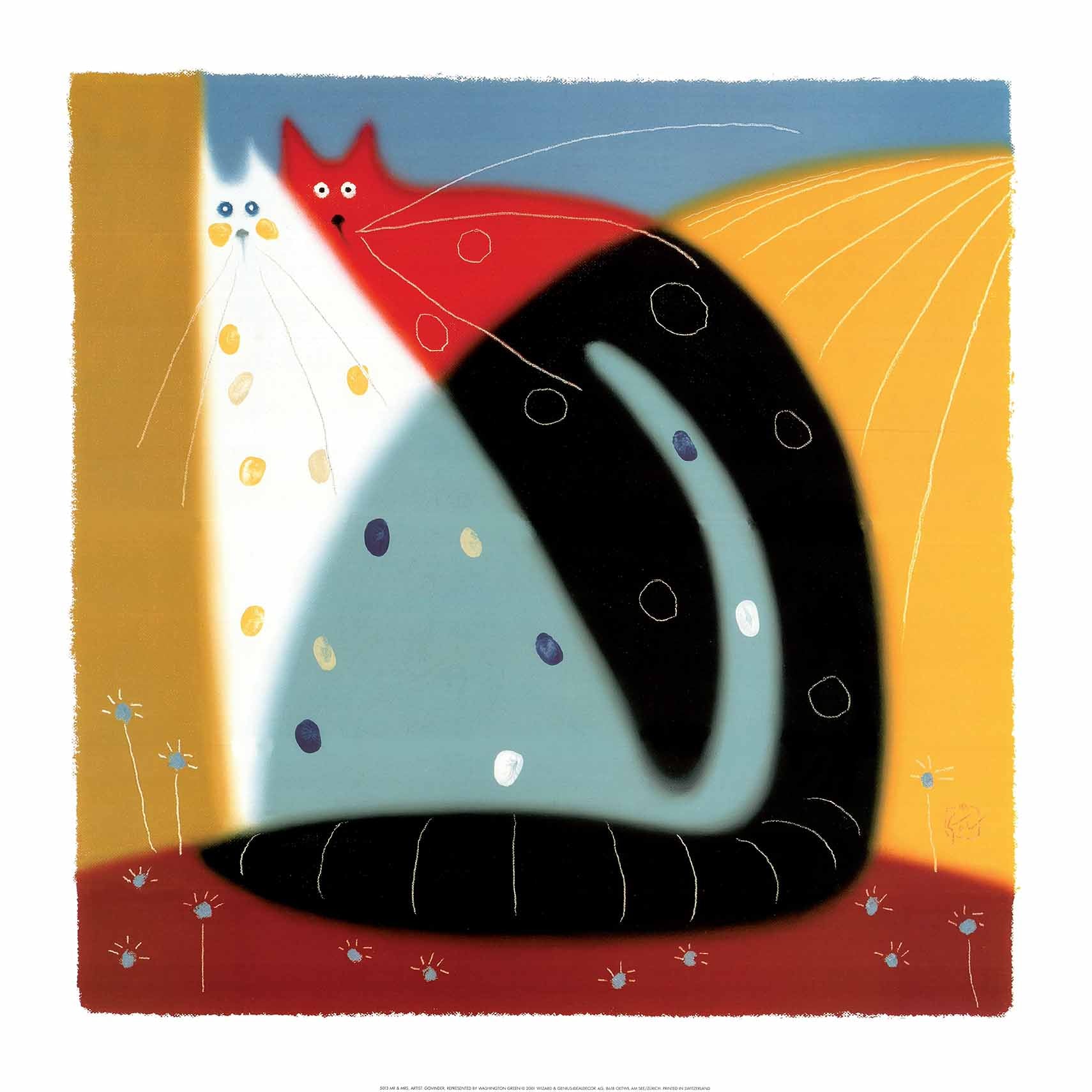 Mr and Mrs by Govinder Nazran - 24 X 24 Inches (Art Print) – Artistica ...